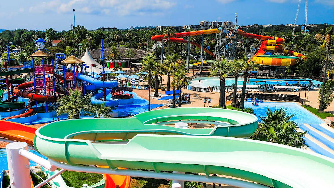 Aquasplash water park on French Riviera South France