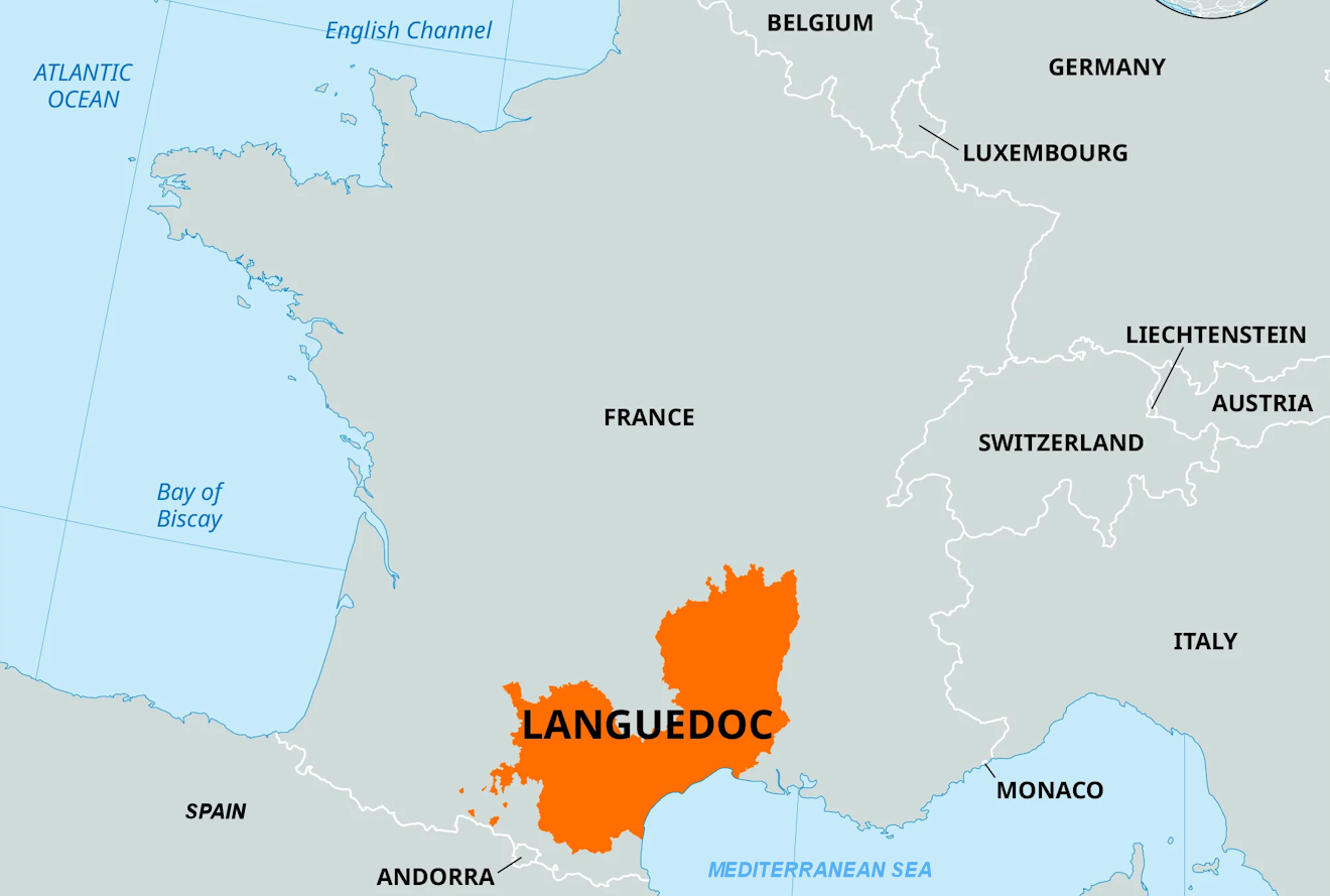 Where is the Languedoc region in France